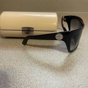 Jimmy Choo | Accessories | Jimmy Choo Black Sunglasses With Cream Case ...